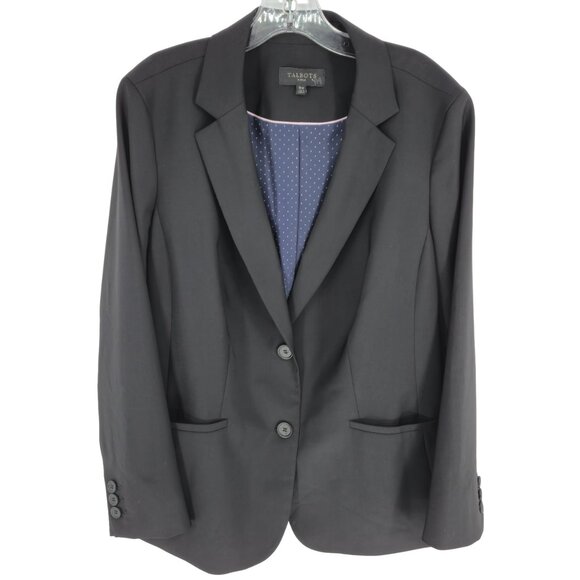 Talbots | Jackets & Coats | Talbots Blazer Black Plus Size Curvy ...